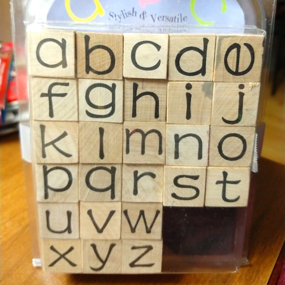Stampabilities | Other | Stampabilities Rubber Stamp Alphabet | Poshmark